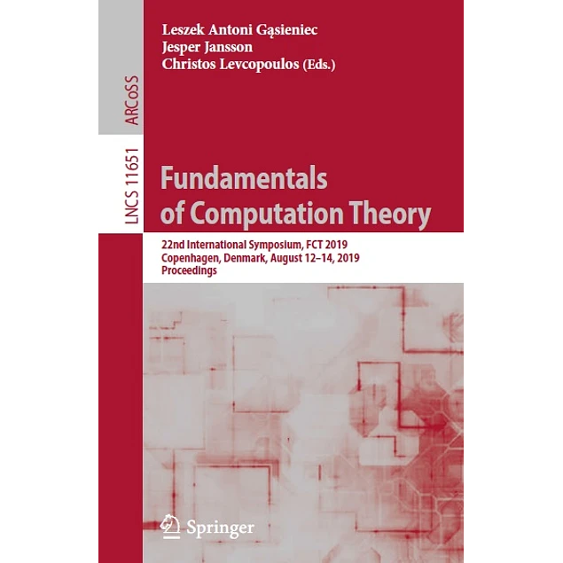 Fundamentals of Computation Theory - Medical Book Store Uae